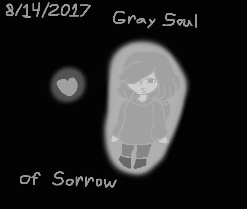 Undertale OC: The Gray Soul of Sorrow by Elzathehedgehog on DeviantArt