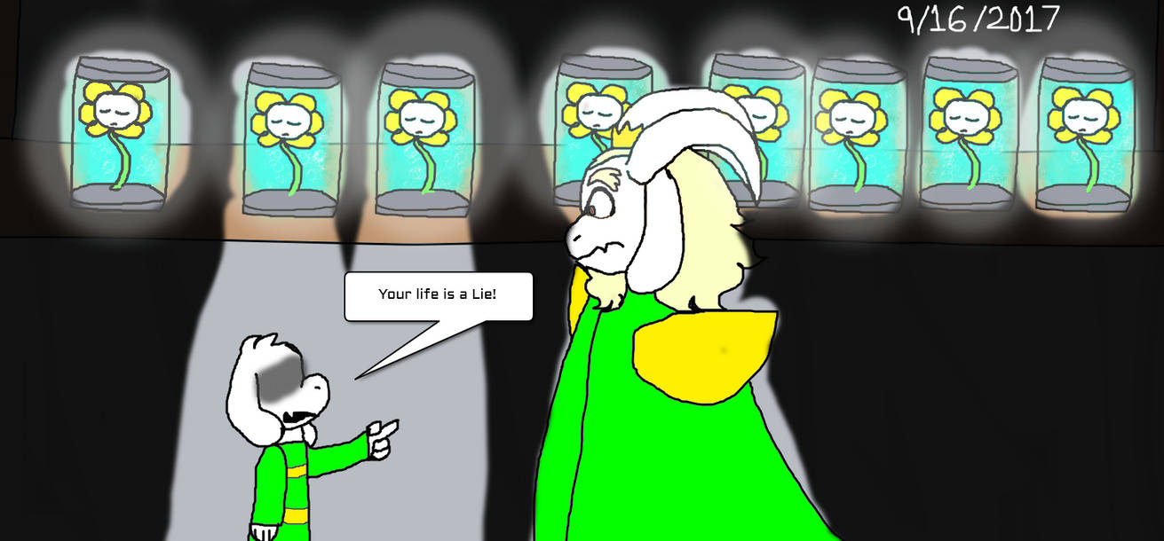 The Flowers And King Asriel's Lie by Elzathehedgehog on DeviantArt