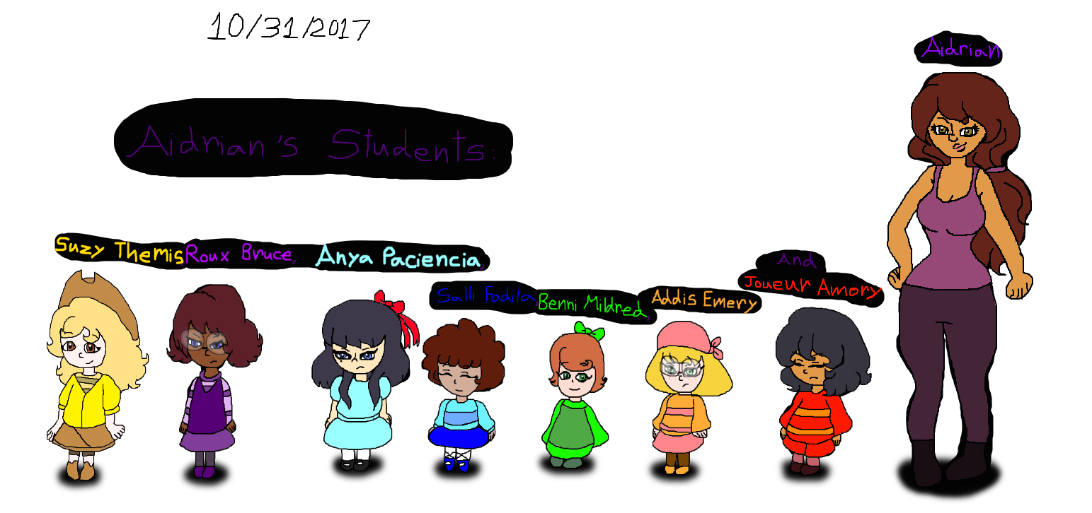 Aidrian And Her Students by Elzathehedgehog on DeviantArt