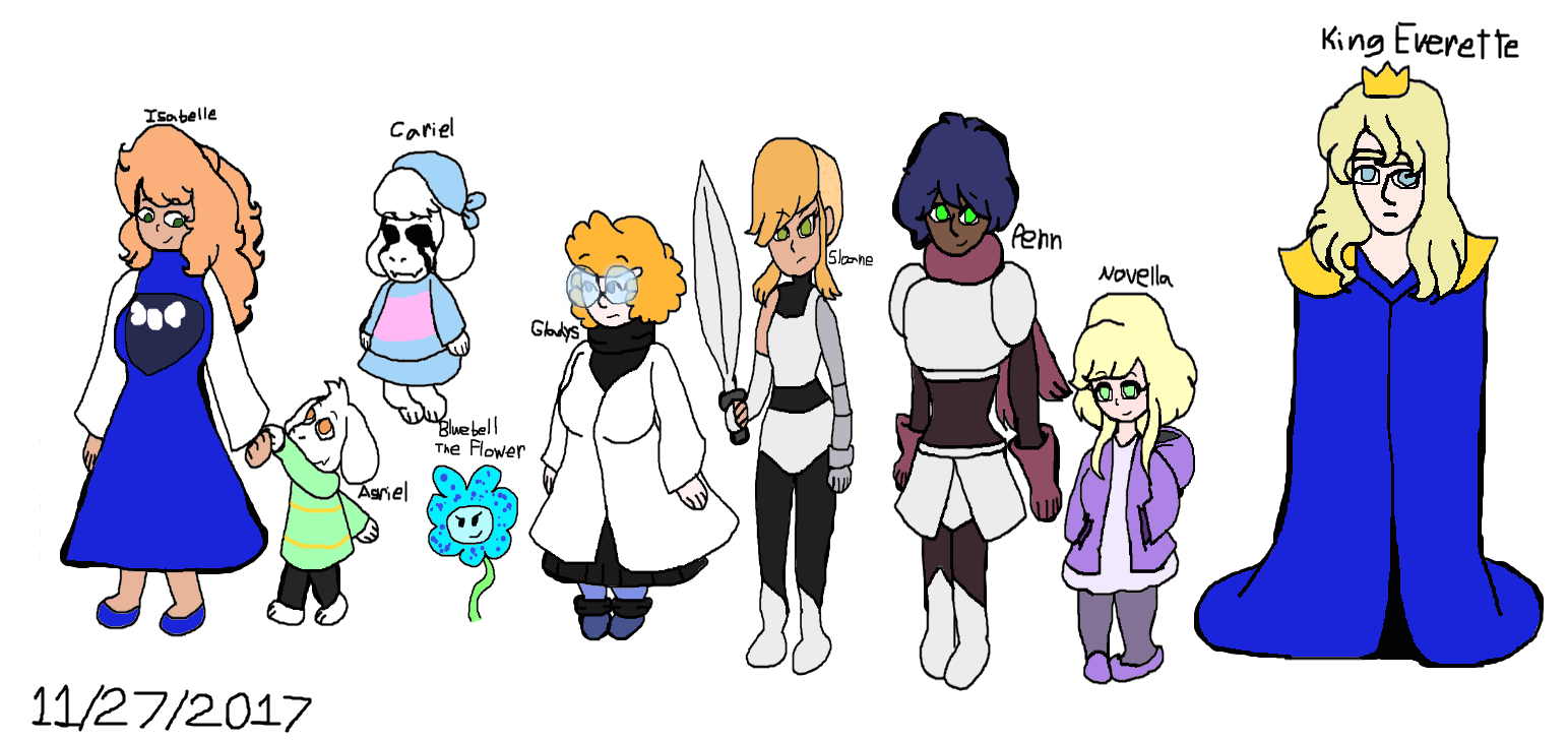 Asriel's Tale With Humans And Bluebell by Elzathehedgehog on DeviantArt