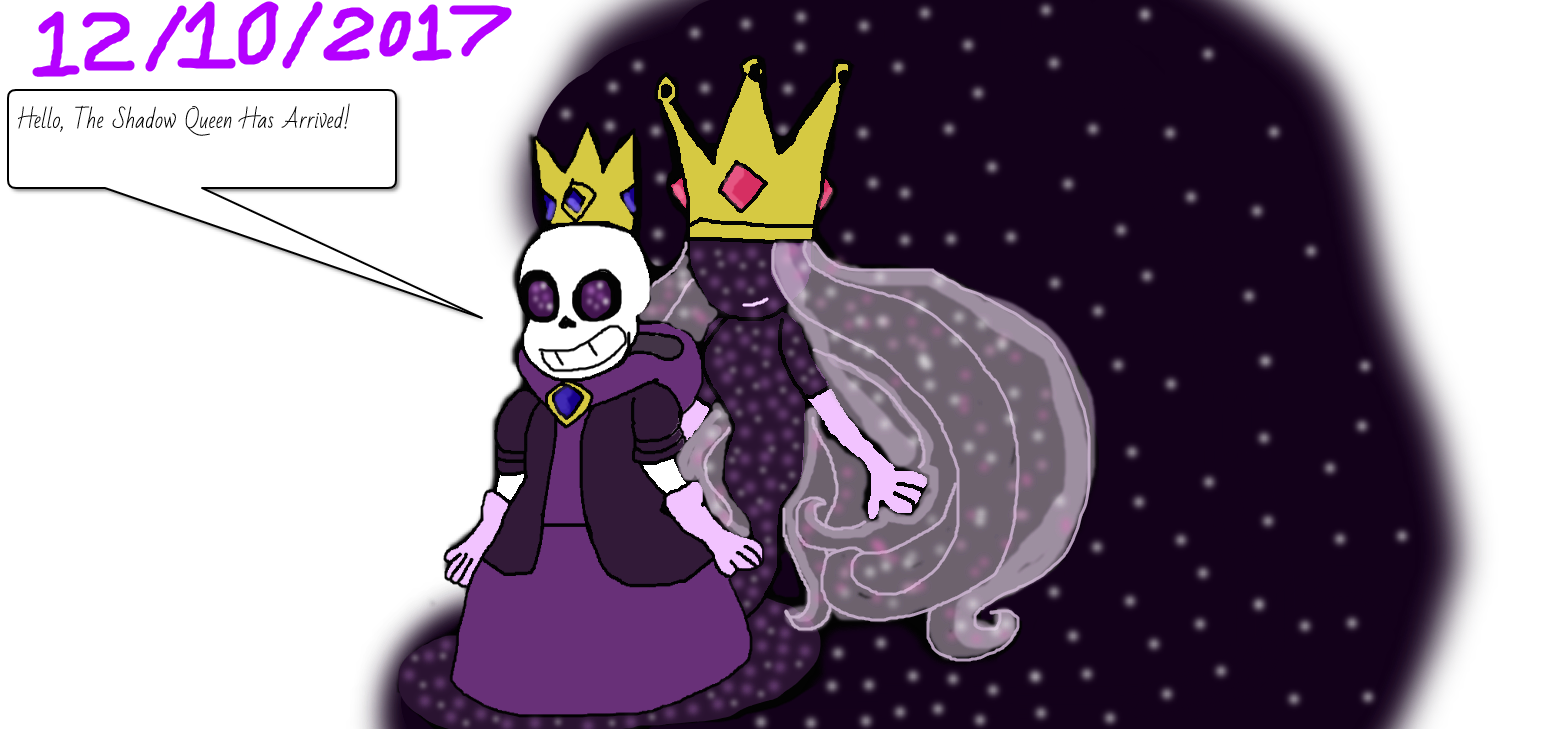 Sans And His Shadow Queen by Elzathehedgehog on DeviantArt