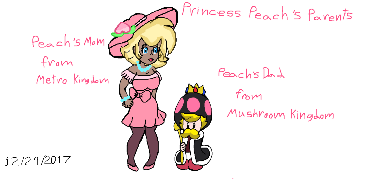 Peach's Parents: Her Human Mom And Toad Dad by Elzathehedgehog on ...