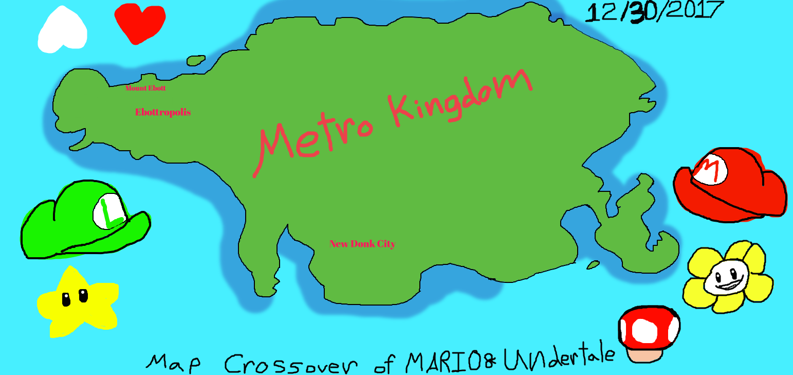 Crossover Mario And Undertale Map: Metro Kingdom by Elzathehedgehog on ...