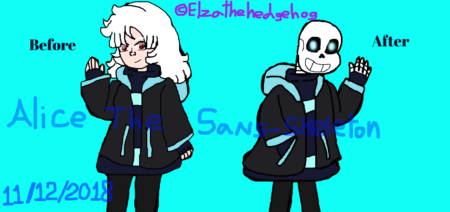 Deltarune Before And After: Alice The Skeleton by Elzathehedgehog on ...