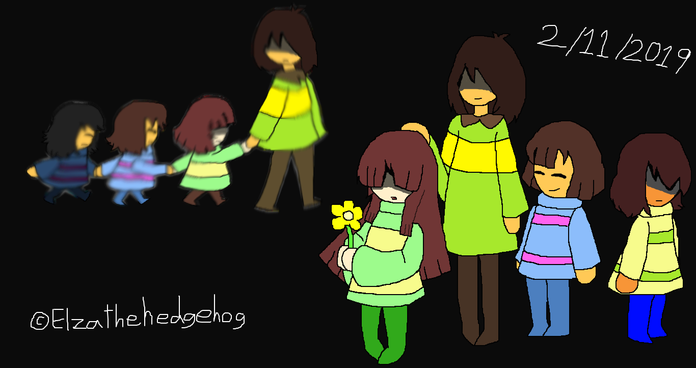 The Four Humans of Deltarune 2019 by Elzathehedgehog on DeviantArt