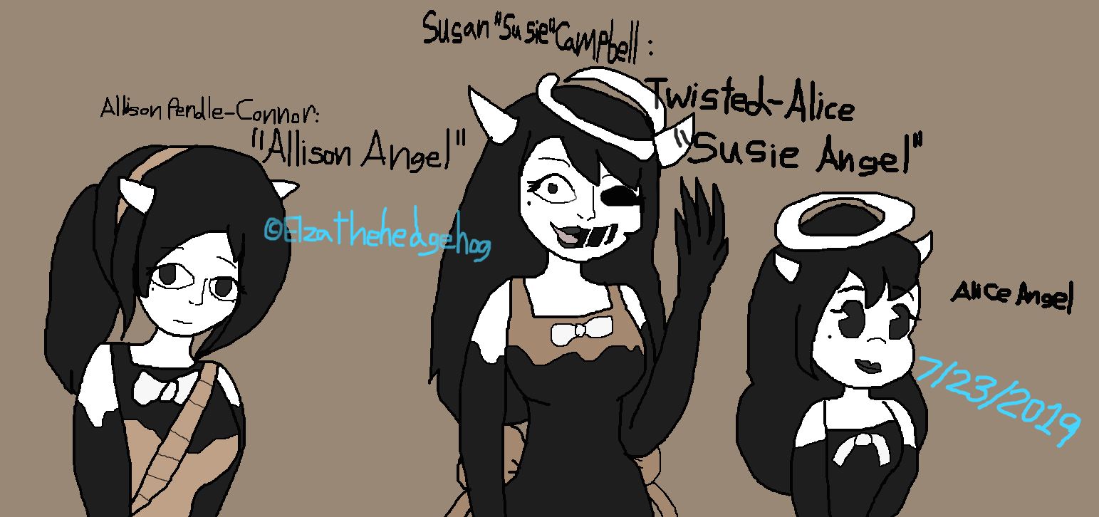 BATIM: The Alice Angel Trio of 2019 by Elzathehedgehog on DeviantArt