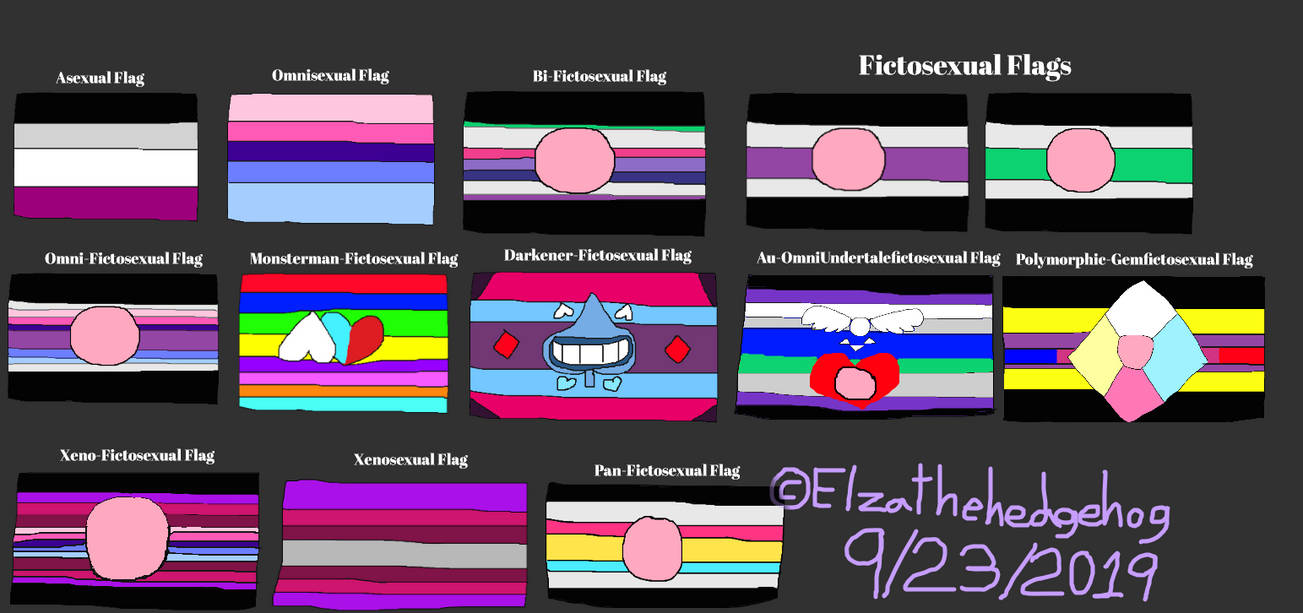 Omni-Fictosexual And Other Sexuality Flags(2019) by Elzathehedgehog on ...