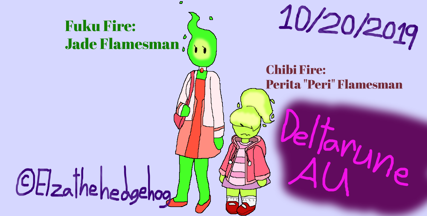 The Flamesman Sisters: Jade (Fuku-Fire) And Perita by Elzathehedgehog ...