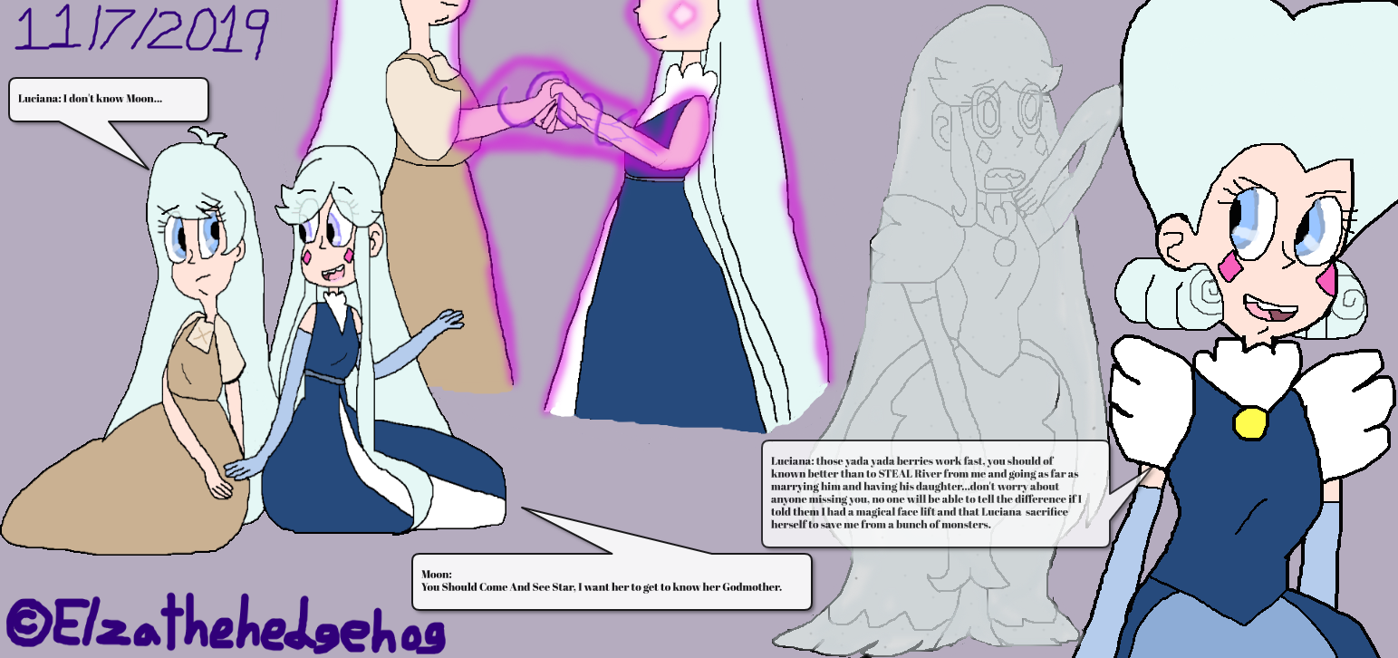 The Pauper Butterfly AU: Moon And Luciana by Elzathehedgehog on DeviantArt