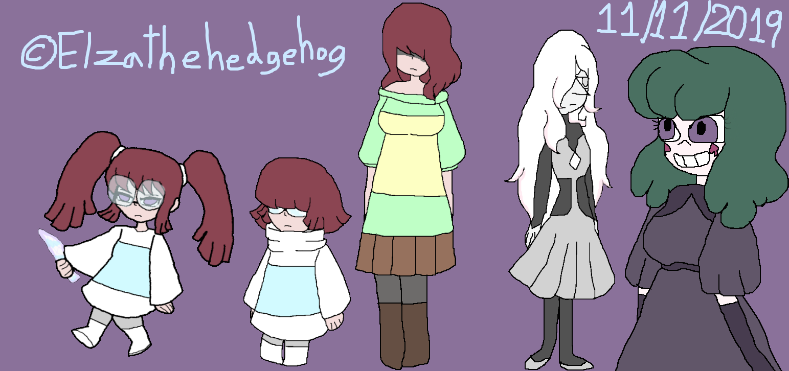 Three Humans, A Pearl And Mewman(2019) by Elzathehedgehog on DeviantArt