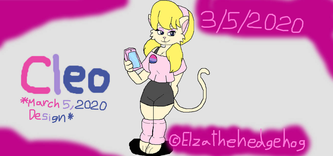 Catillac Cats: Cleo With Her Phone (2020) by Elzathehedgehog on DeviantArt
