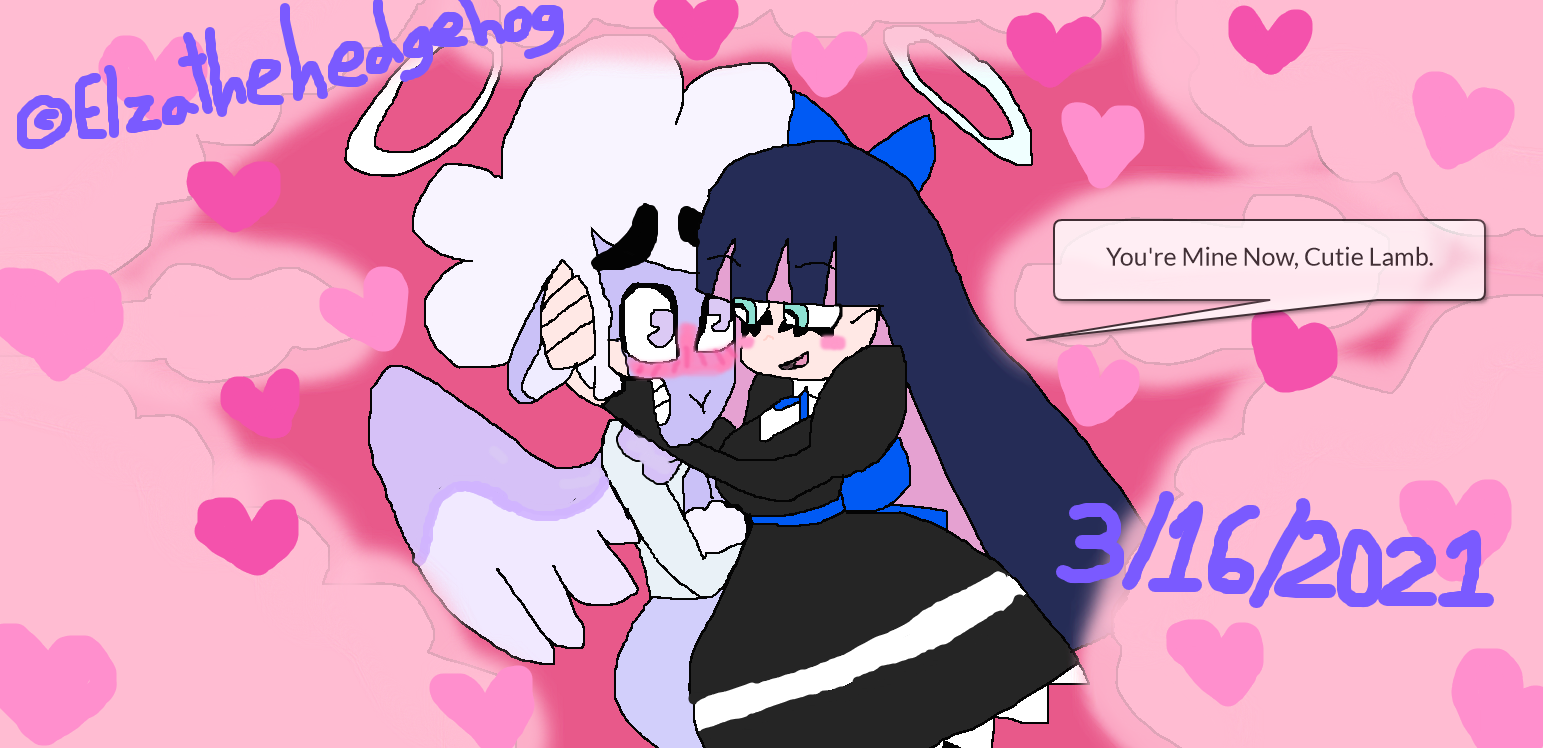 A Sheep Cherub And Goth Angel: CollinxStocking by Elzathehedgehog on ...