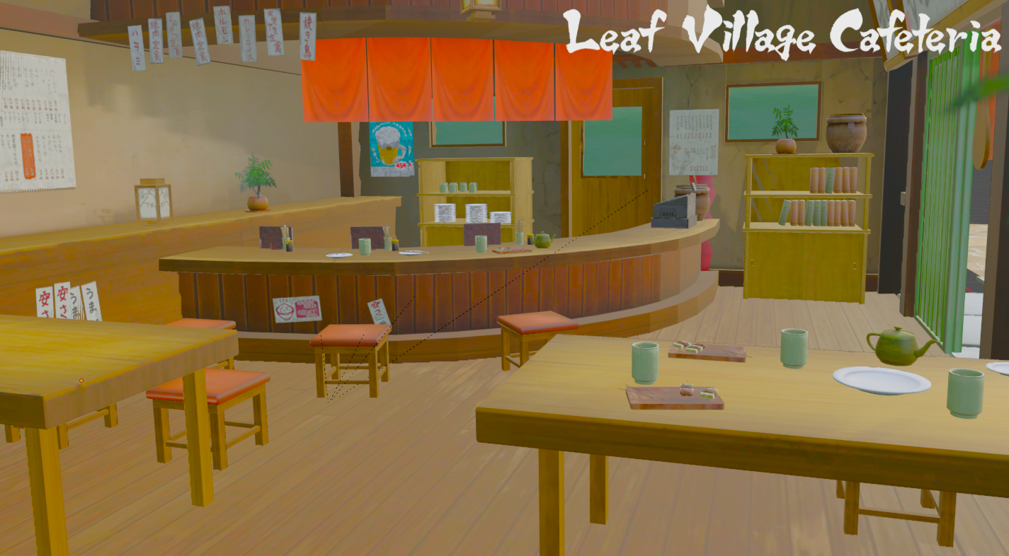 NUNS4 - Leaf Village Cafeteria FBX | Blend by borutosz on DeviantArt