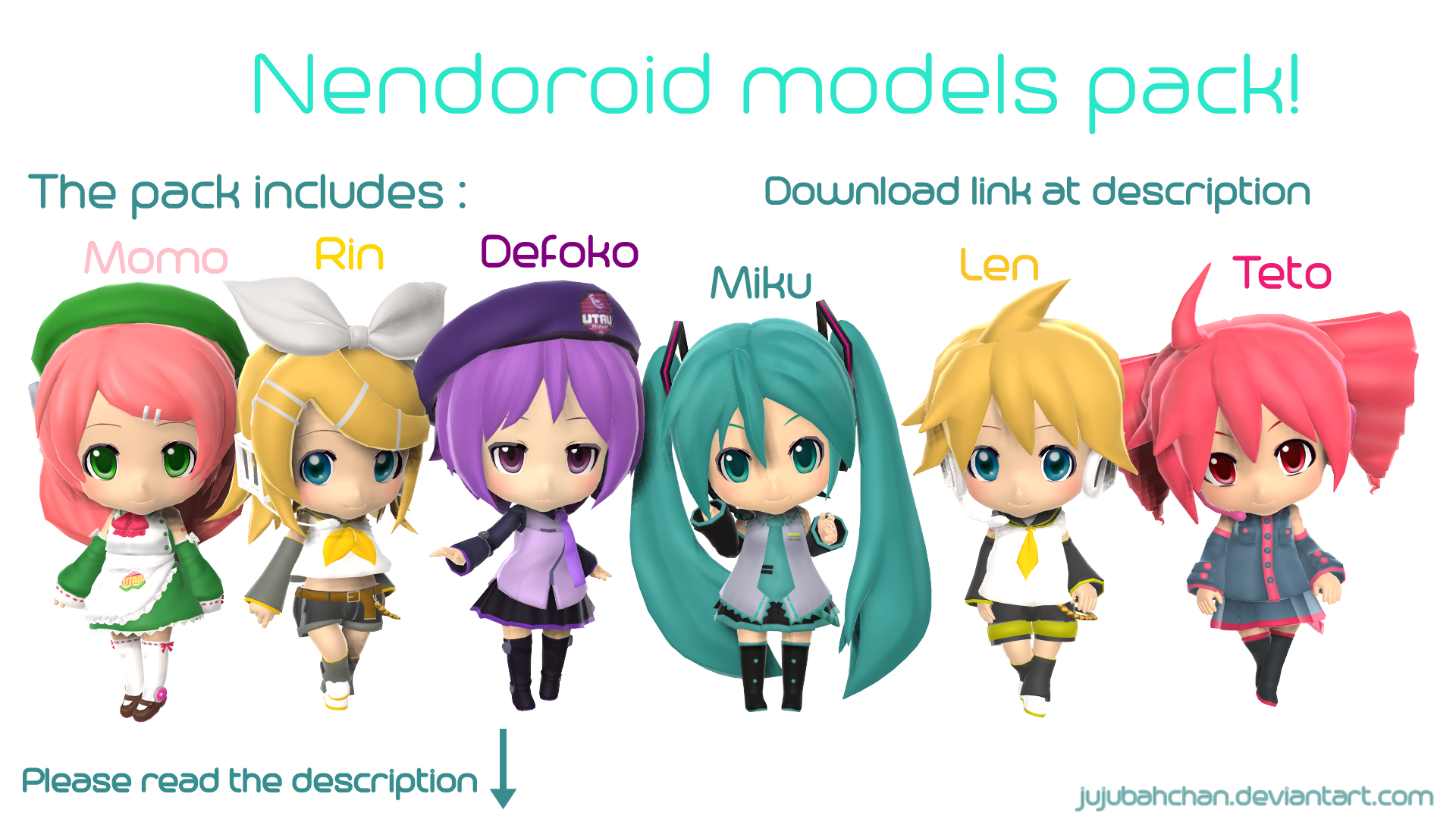 MMD - Nendoroid model pack + DL! by JujubahChan on DeviantArt