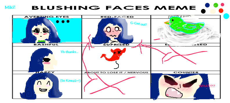 Miki Blush Meme! by FursonaAngel on DeviantArt