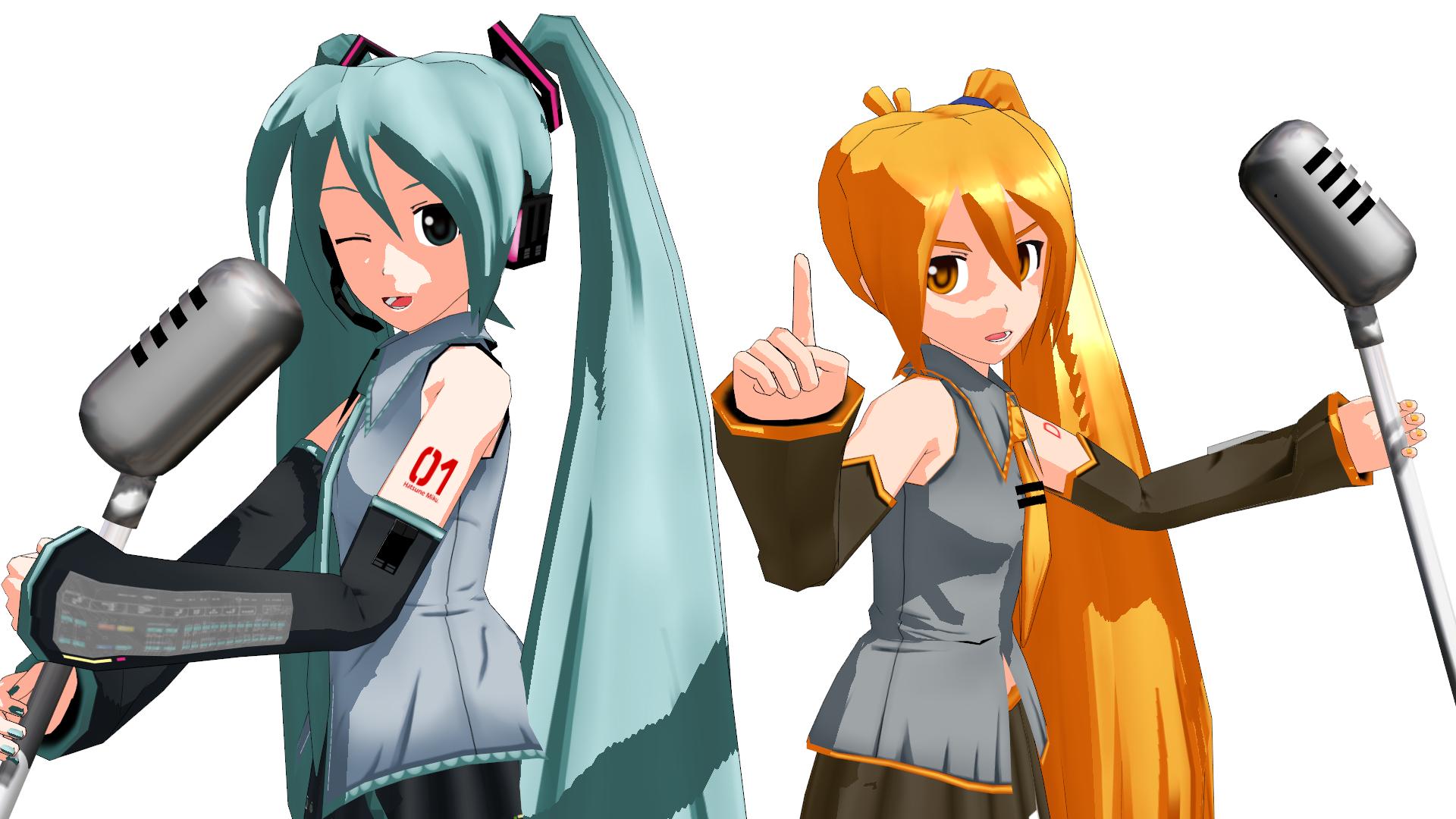 Miku and Neru by centanku on DeviantArt