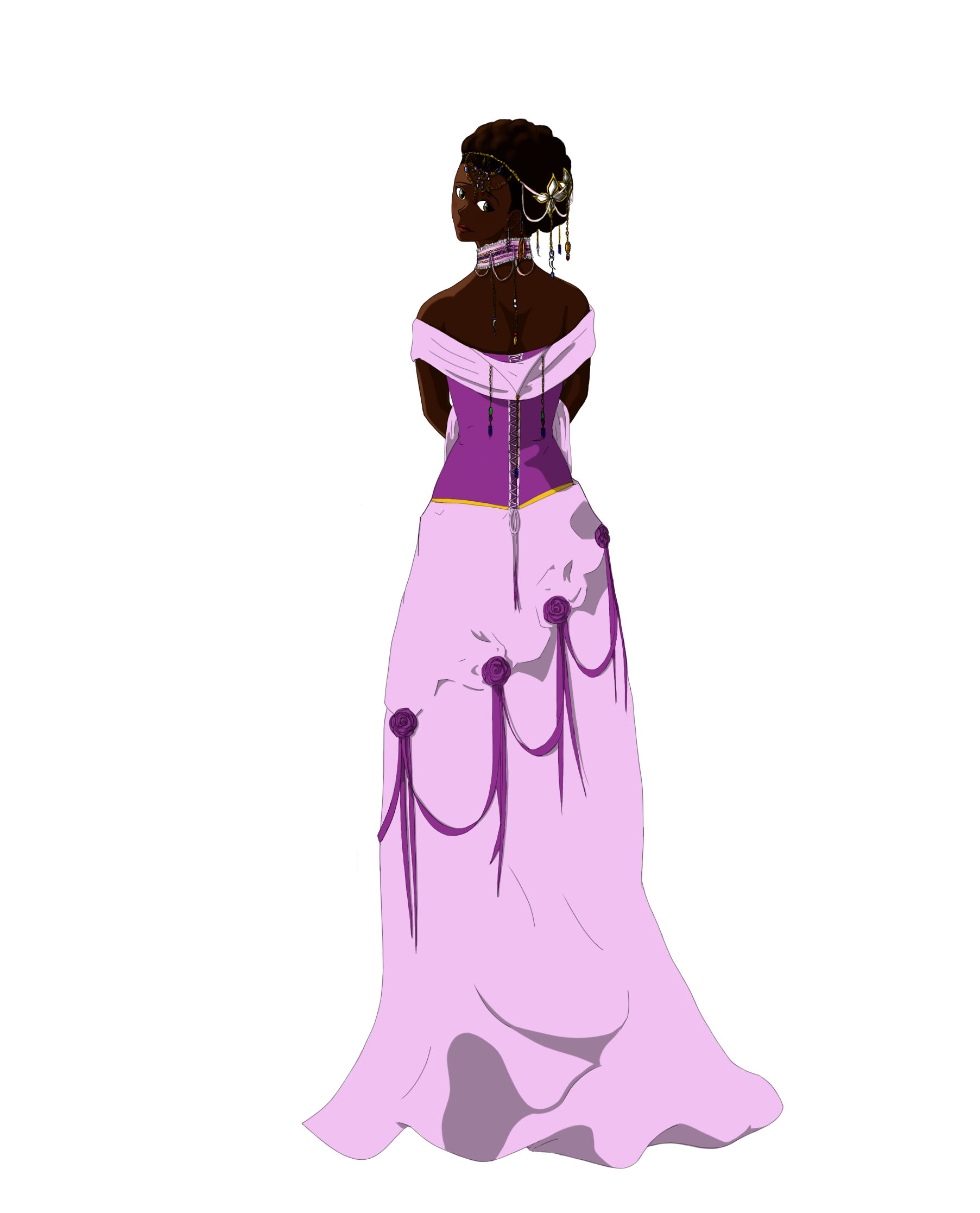 African Princess: Colored W.I.P. by Artsavycat on DeviantArt