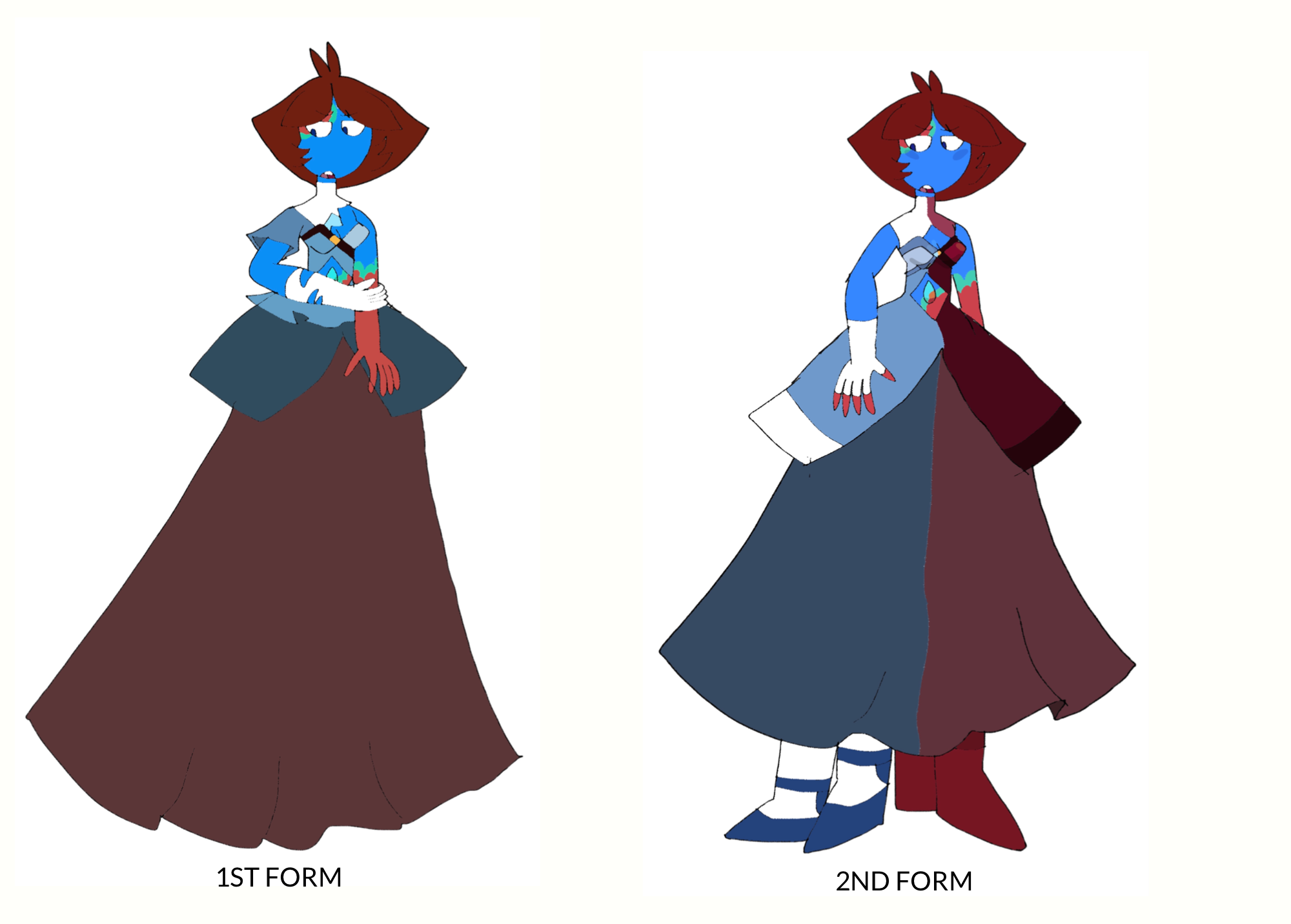 SU AU OC: Bluebird Azurite by shelby2342 on DeviantArt