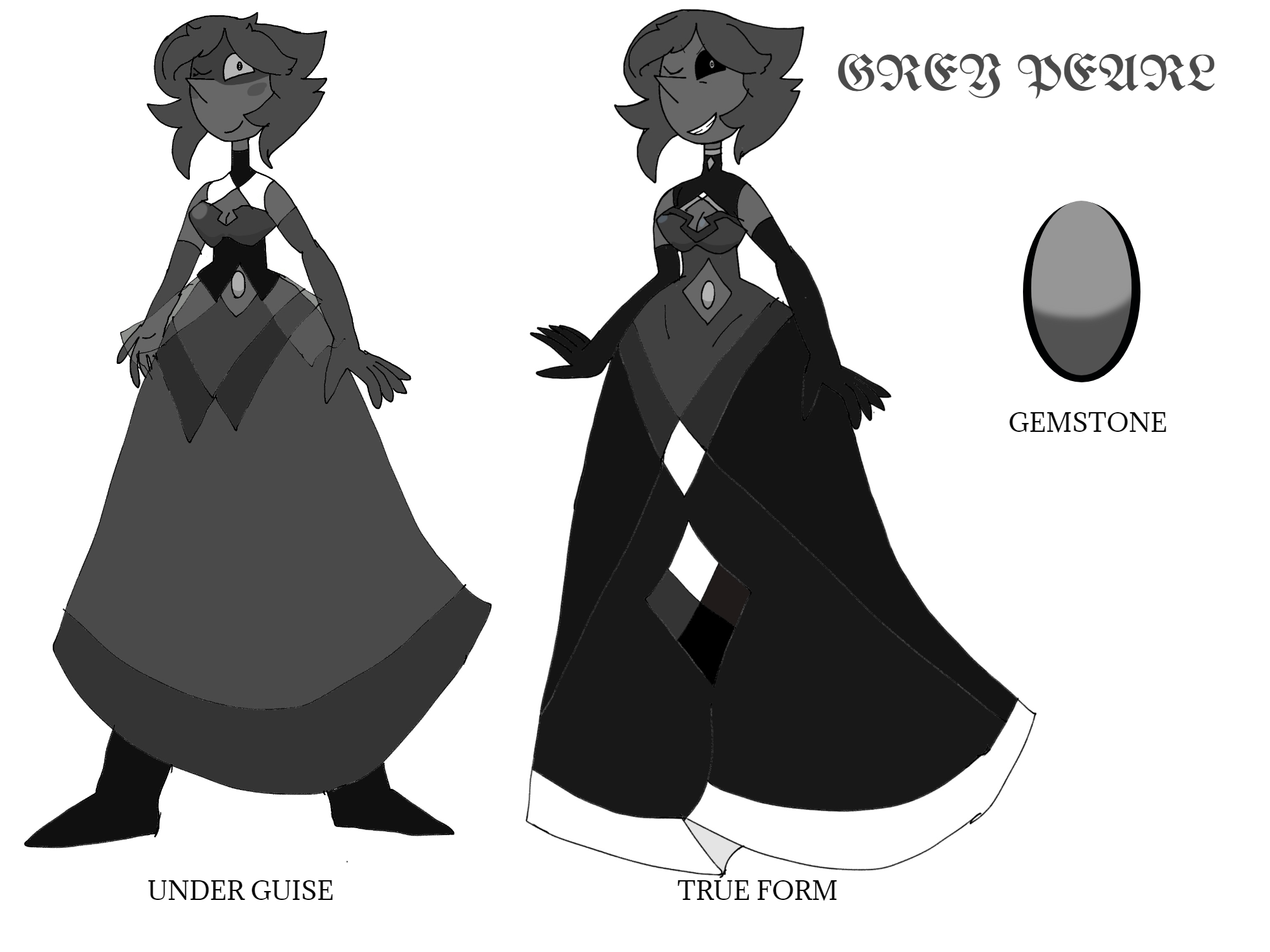 SU AU OC: grey pearl by shelby2342 on DeviantArt