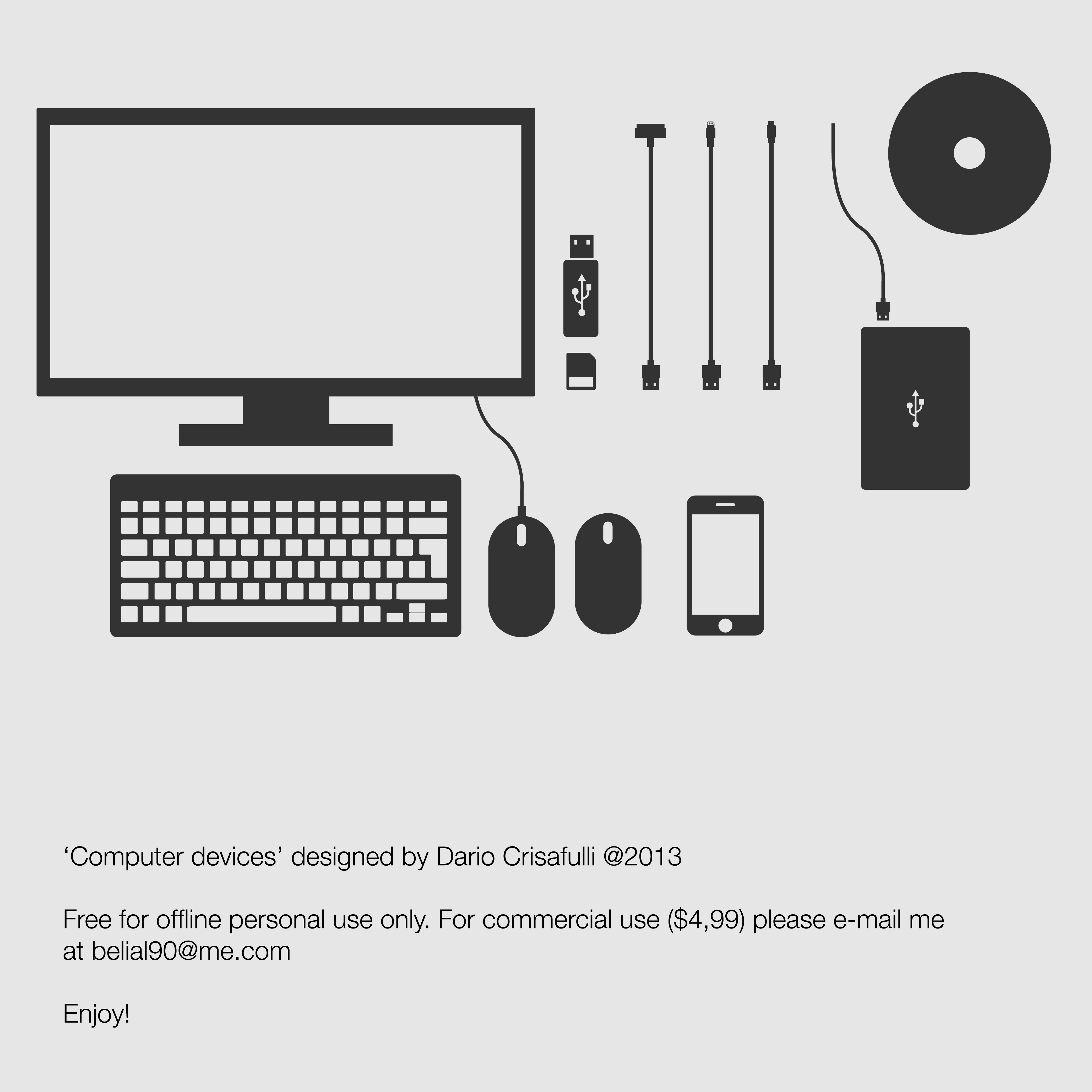 VECTOR ICONS: Computer hardware devices by Dario1crisafulli on DeviantArt