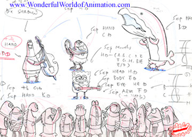 SpongeBob Model Sheet by keikelly0308 on DeviantArt