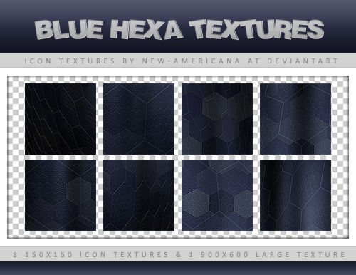 Blue Hexa Icon Textures by new-americana on DeviantArt