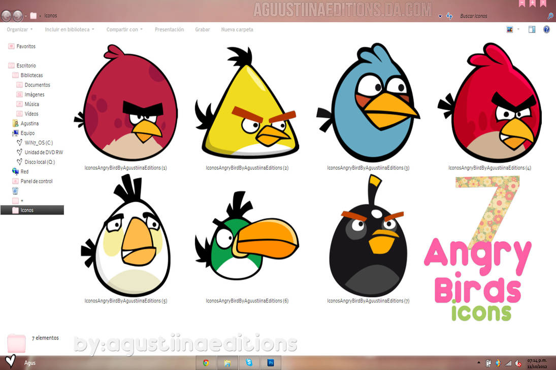 Angry Birds Icons// Iconos de Angry Birds by AguustiinaEditions on ...