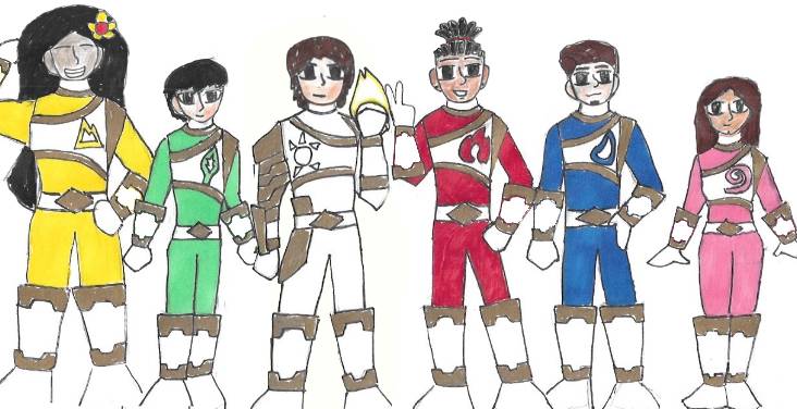 Power Rangers Elemental Ancients Helmetless by Starfighteromega on ...