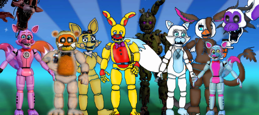 A group of FNaF friends by AzaleaTheRainwing on DeviantArt