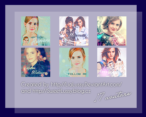 Emma Watson Avatars Set 2 by LiaLussy on DeviantArt