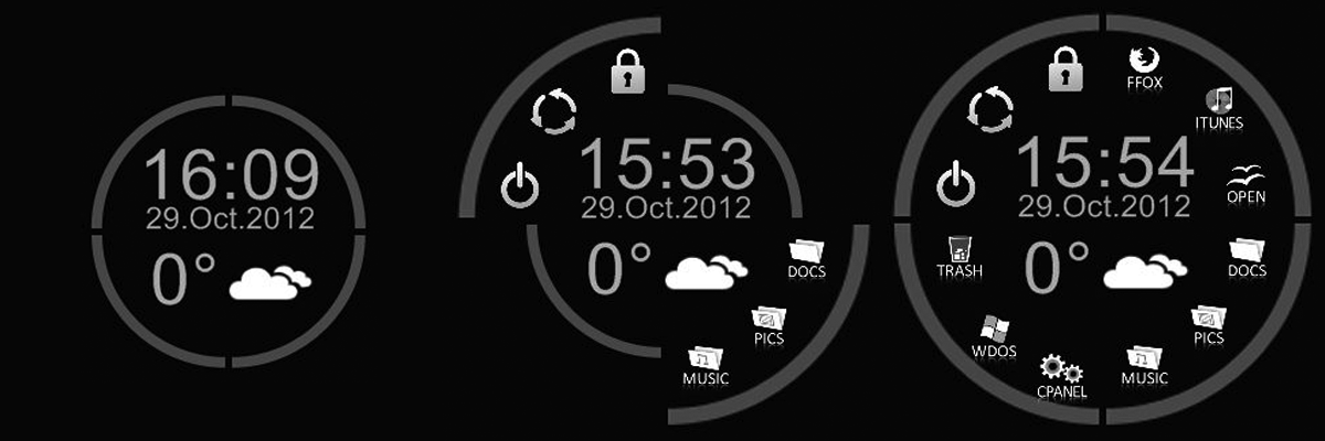 Circle Menu (Rainmeter Skin) by 6Berni6 on DeviantArt