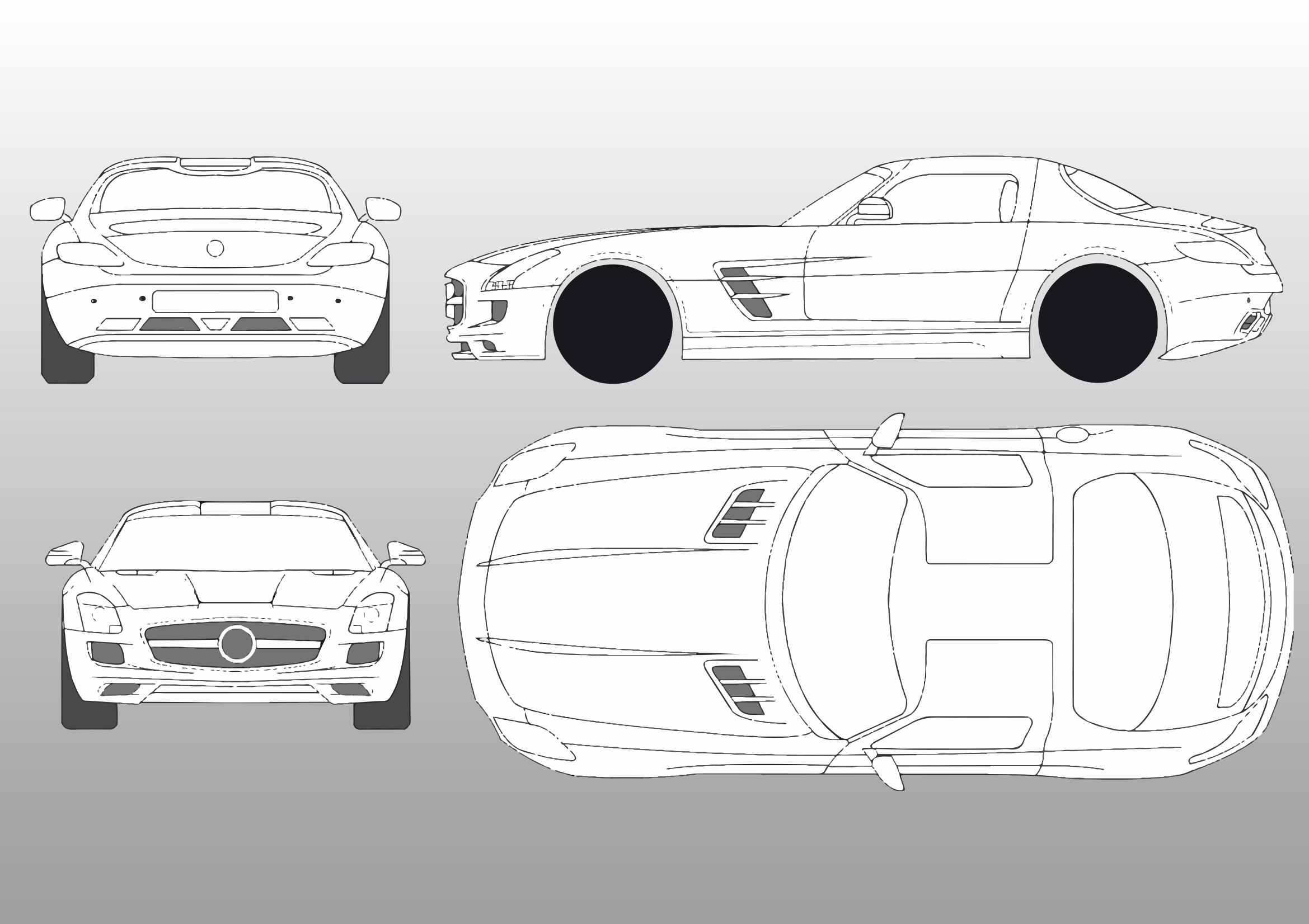 Mercedes SLS AMG Vector by NB-A on DeviantArt