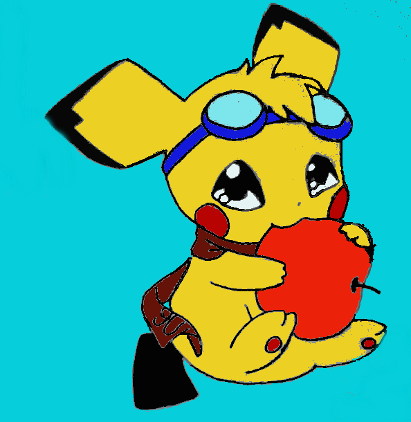 Colored Pikachu by Roxane1415 on DeviantArt