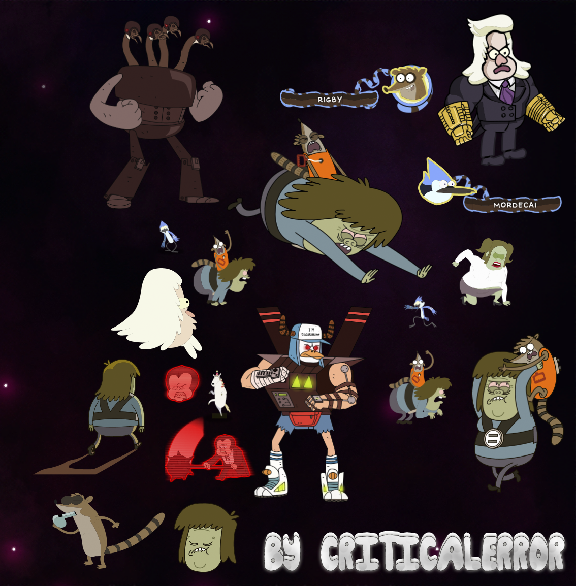 Regular Show Render Pack by CriticalError by CriticalE on DeviantArt