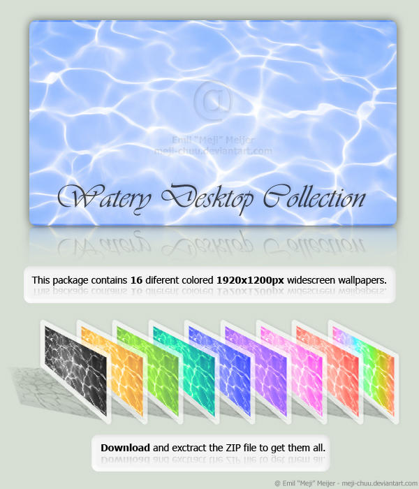 Watery Desktop Collection by Meji-Chuu on DeviantArt