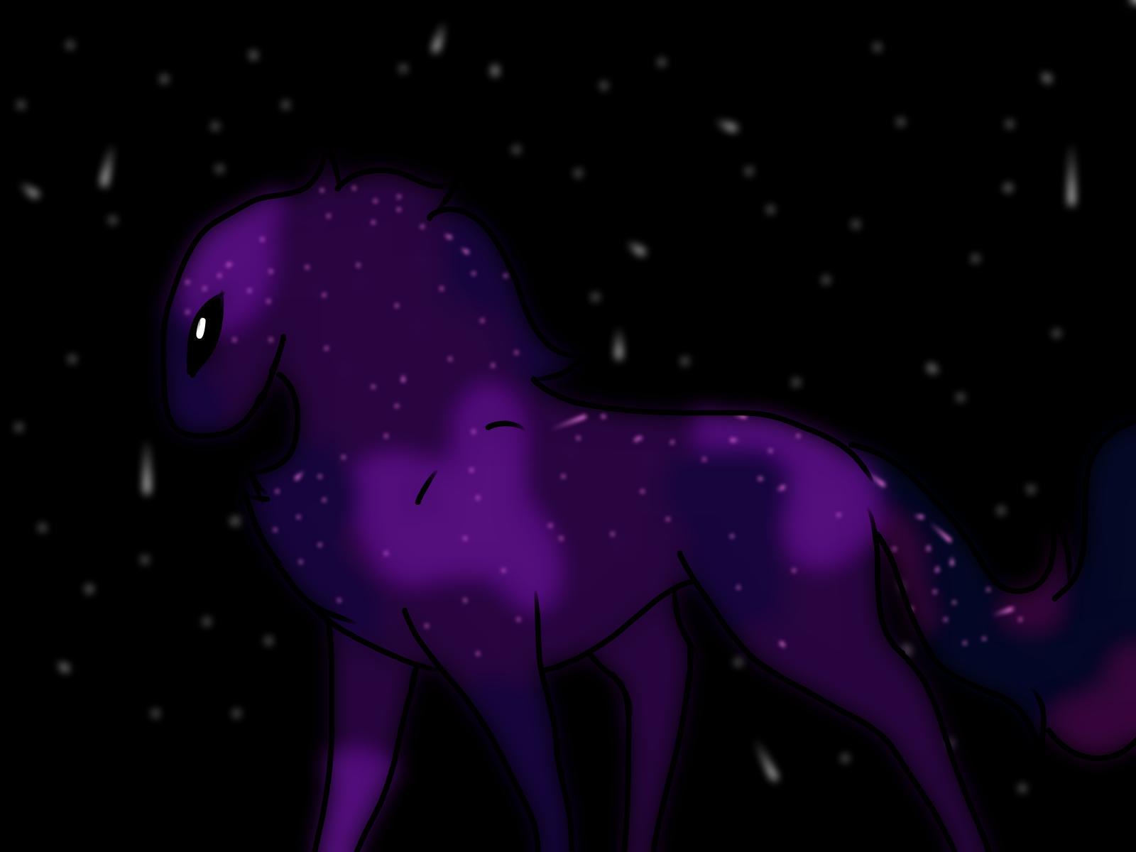 Galaxy Creature by goldenfluffpuff on DeviantArt