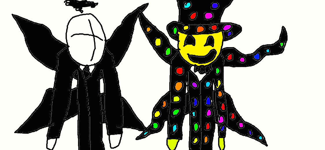 Slenderman and Splendorman by classicBH on DeviantArt