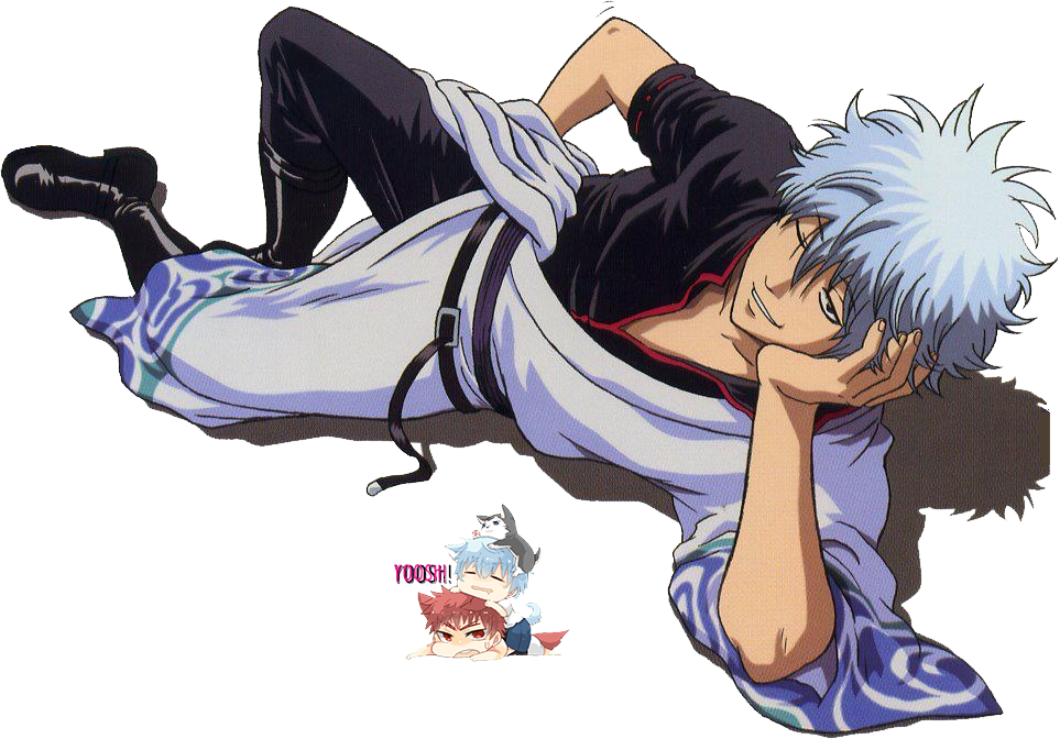 Sakata Gintoki [Render] by YOOSH-CHAN on DeviantArt