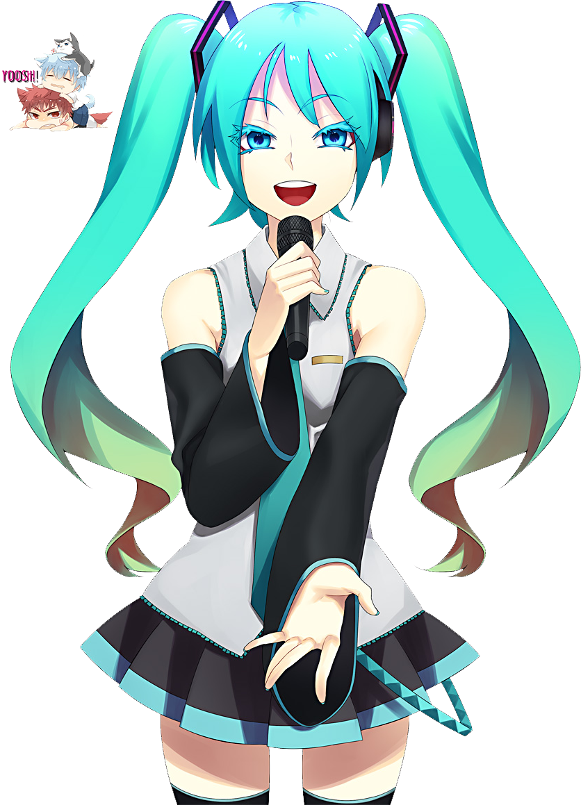 Miku Hatsune 2 [Render] by YOOSH-CHAN on DeviantArt