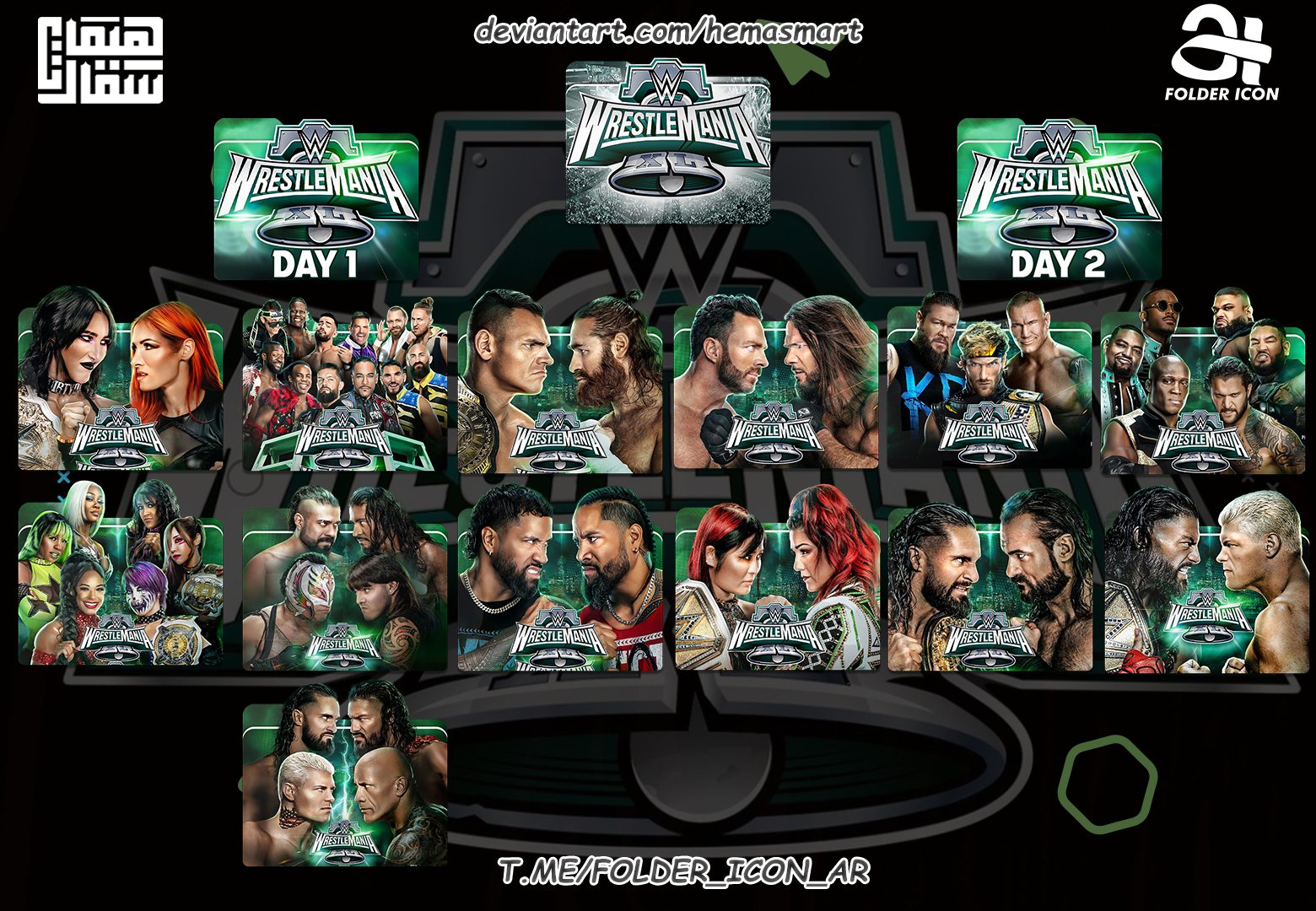 WWE WrestleMania XL Folder Icon by hemasmart on DeviantArt