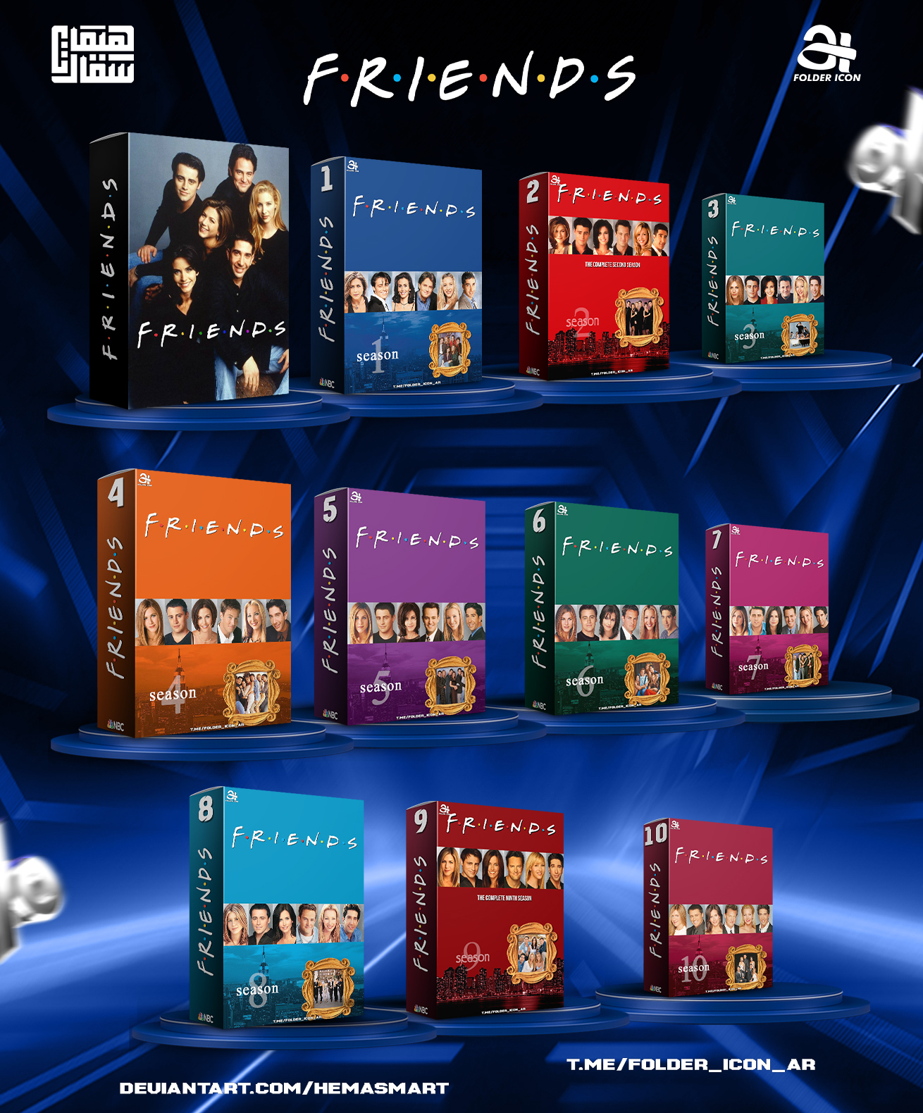 Friends 1994 Folder Icon by hemasmart on DeviantArt