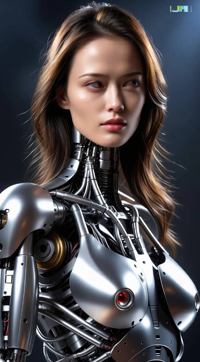 Female Cyborg with Human Head (Animated Gif) by ArtispAIn22 on DeviantArt