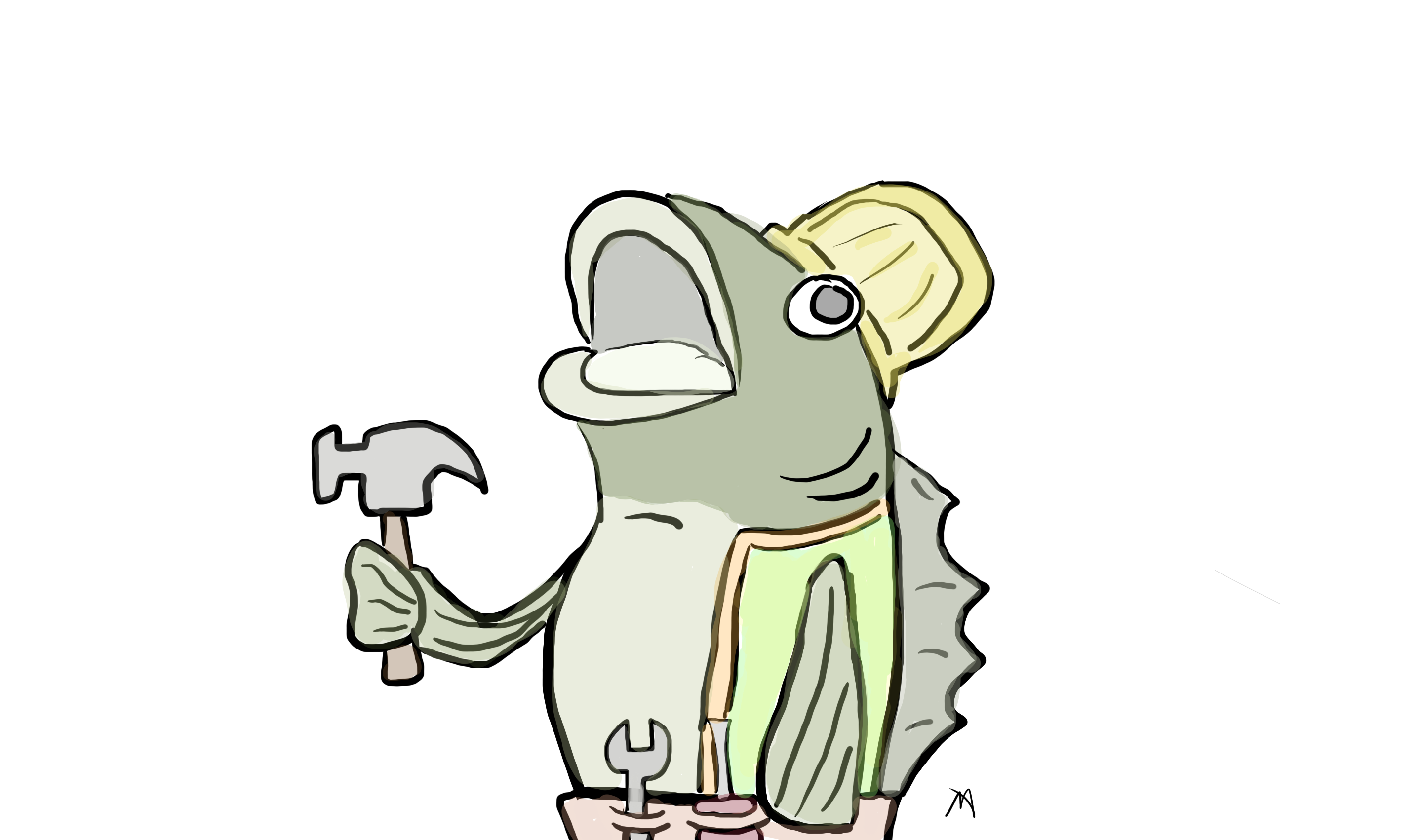 Construction Fish by Scribbler55 on DeviantArt