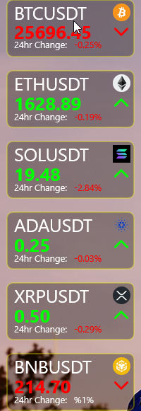Crypto Price Tracker 1.00 by JrSnike on DeviantArt