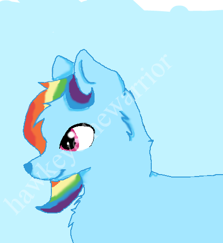 rainbow dash pic with shading by hawkeyethewarrior on DeviantArt