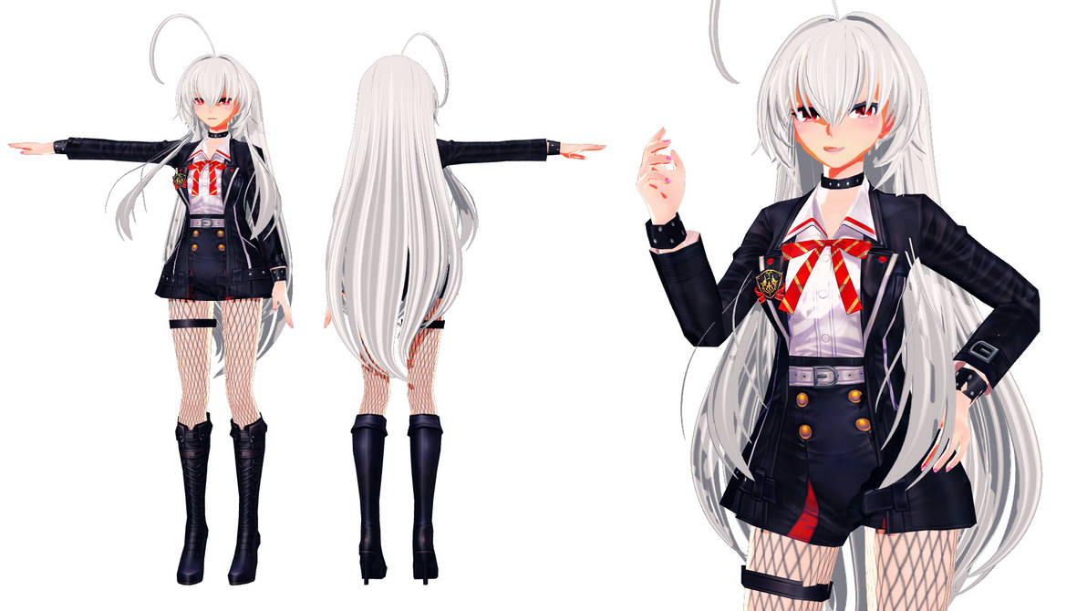 MMD Model DL | Hikari Katsuki rev 1.1 by AnderPinSaly on DeviantArt