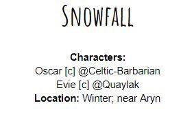 Snowfall by Celtic-Barbarian on DeviantArt