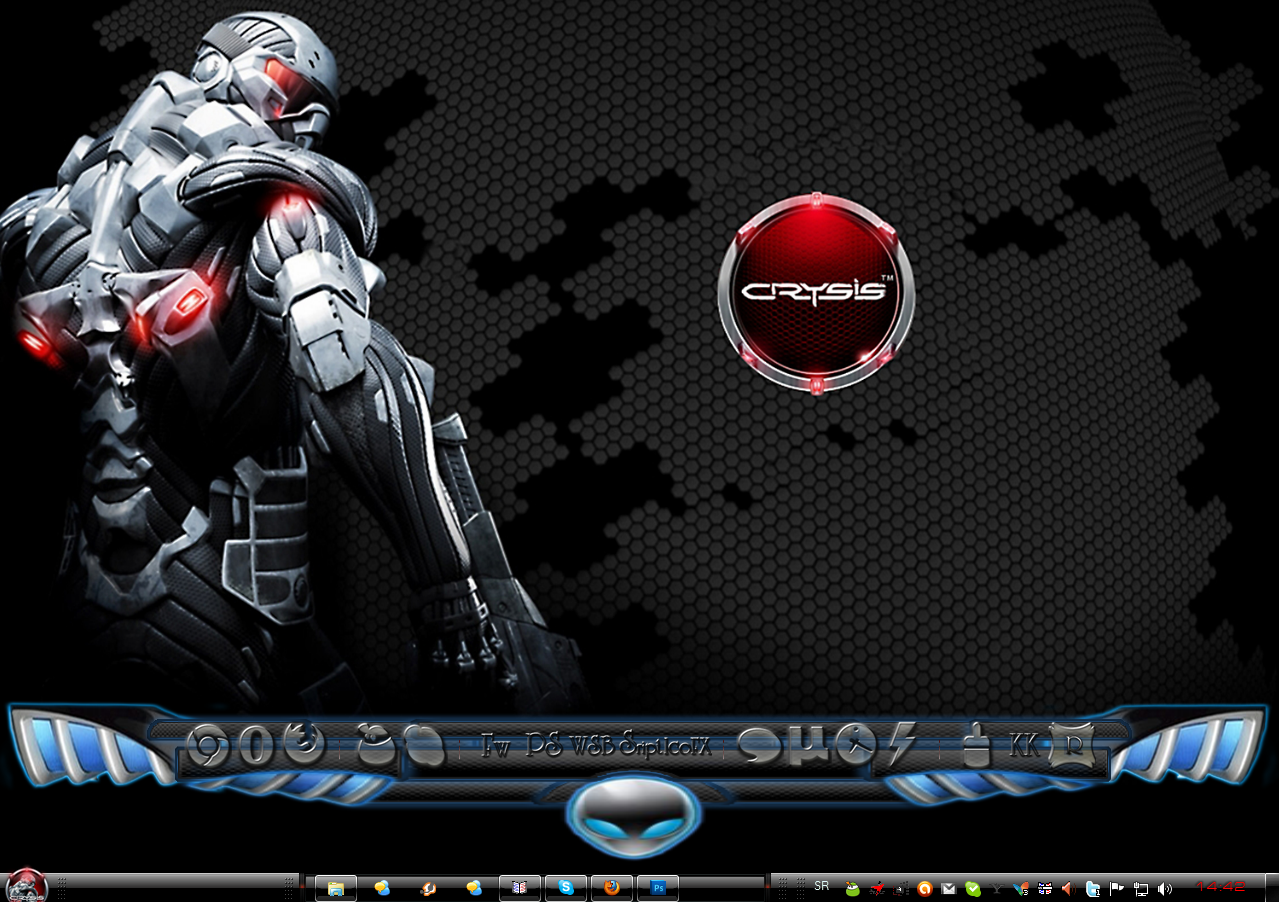 Alienware Skin V1 Blue by iBFAM on DeviantArt