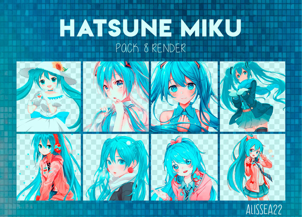 Pack Hatsune Miku by alissea22 on DeviantArt