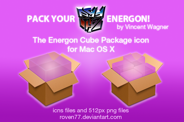Energon Cube Package icons by lecielazure on DeviantArt